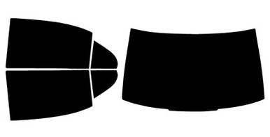2007-2013 Mercedes Benz S-Class Sedan (Rear Car) Precut Window Tint Kit ...