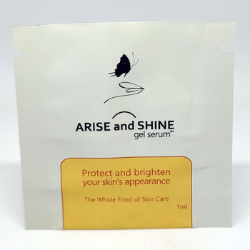 Face Serum Sample, Arise and Shine Gel Serum with Green Pasture Oils