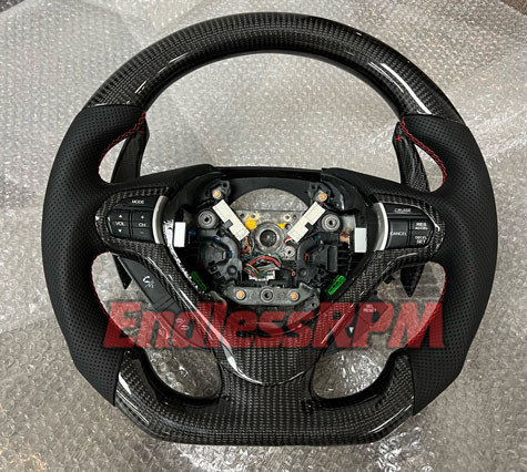 ACURA TSX 2009-2014 - Carbon Fiber Steering Wheel w/ faceplate ( as ...