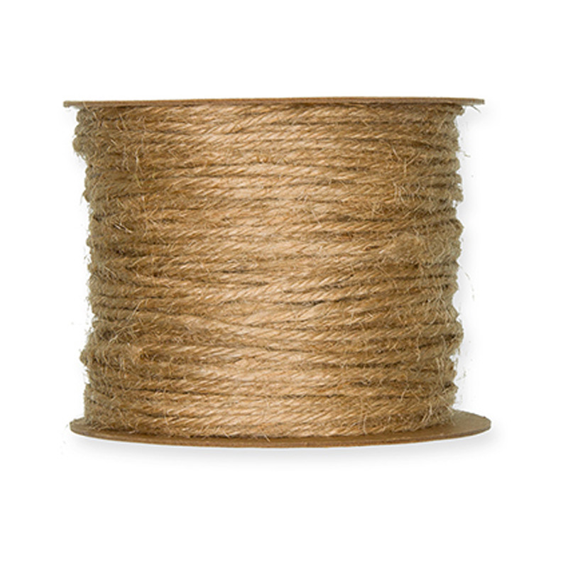 Paper Cord Wired Natural 2mm x 100m Reel