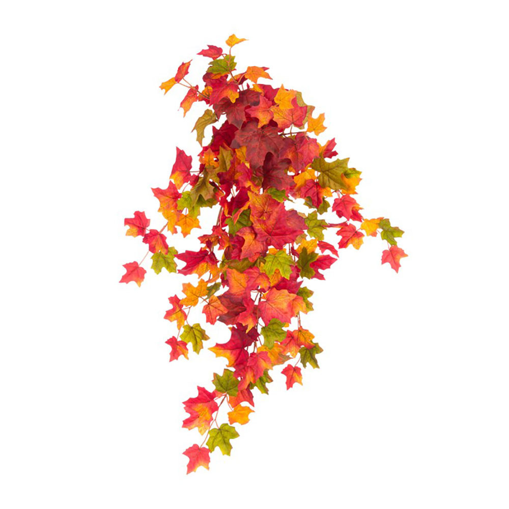Maple Leaf Autumn Bush 154 Leaves 80cm
