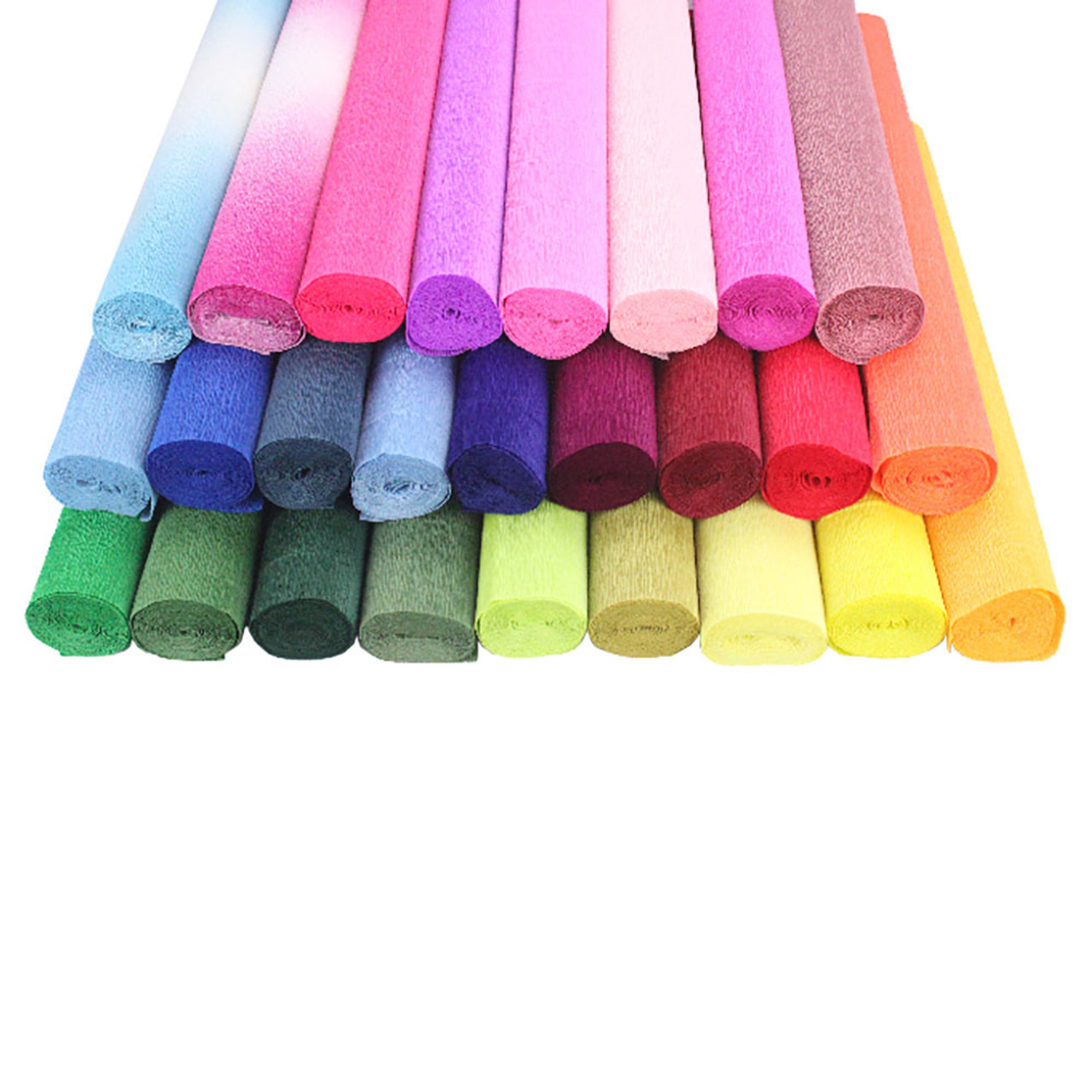180g Crepe Paper Roll 50 x 250cm White (Shade 600)