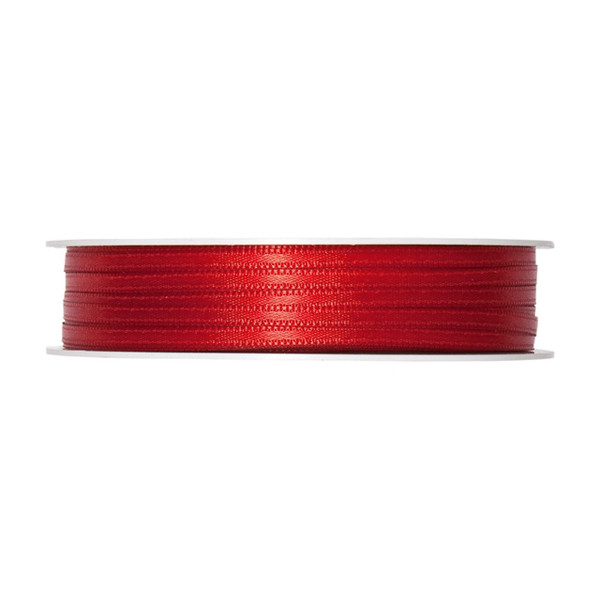 Satin ribbon 3mm Blood Red x 50m