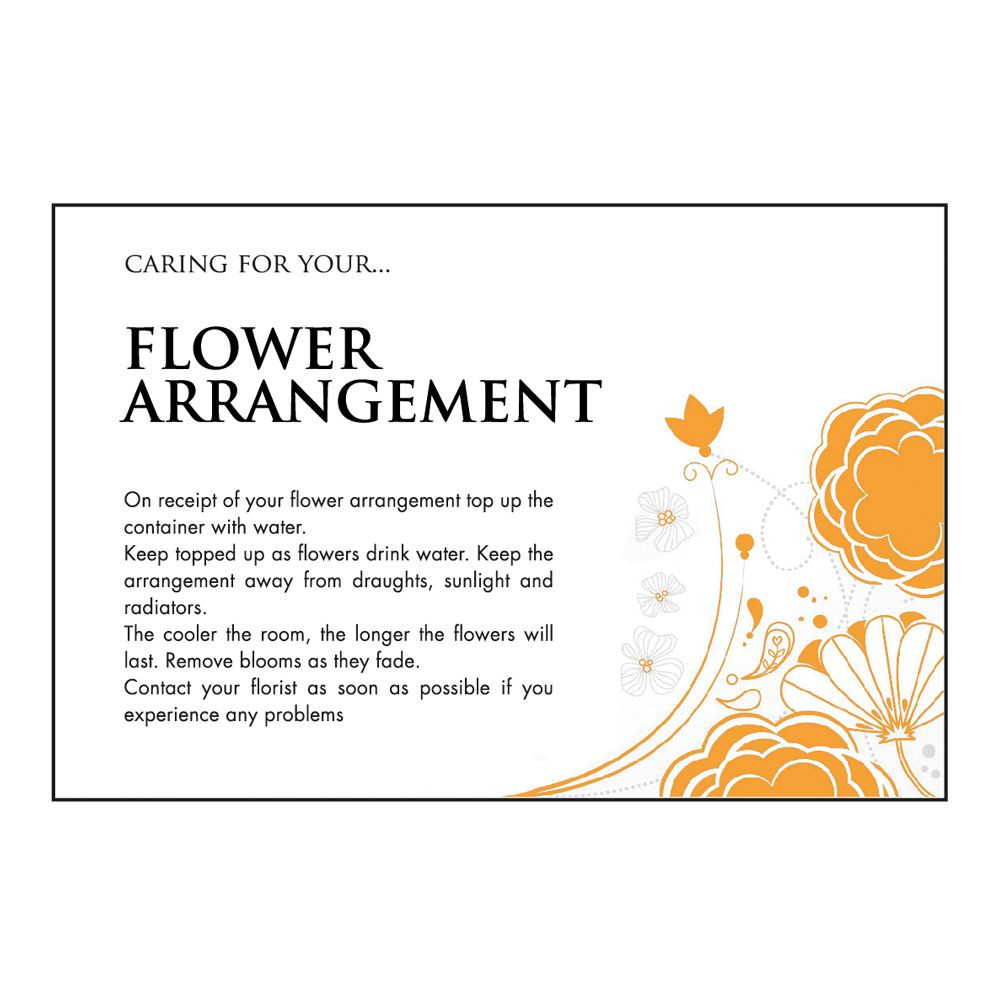 Care card Flower Arrangement x100
