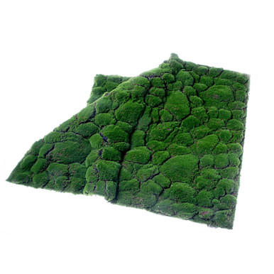 Artificial Green Moss Mat 100cm/40 Inches Square