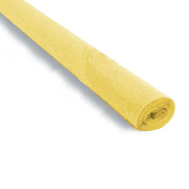 90g Crepe Paper Roll 50 x 150cm Lemon Yellow (Shade 371)
