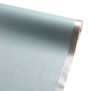 Powder Blue Pearlescent Kraft Paper Roll 50cm Wide 100m Roll With 3cm ...