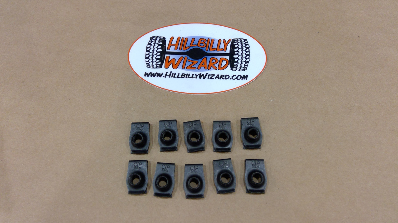 NEW GM U-Nuts/Fender Clips QTY:10 - Hillbilly Wizard