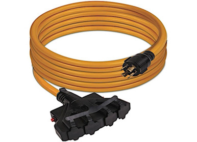 FIRMAN 25 FT. POWER CORD - L14-30P 30A-125V / 250V TO FOUR 5-20R 20A ...