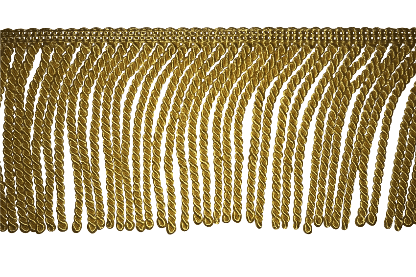 3"Gold Silk Art Fringe | Premium Cords & Fringes