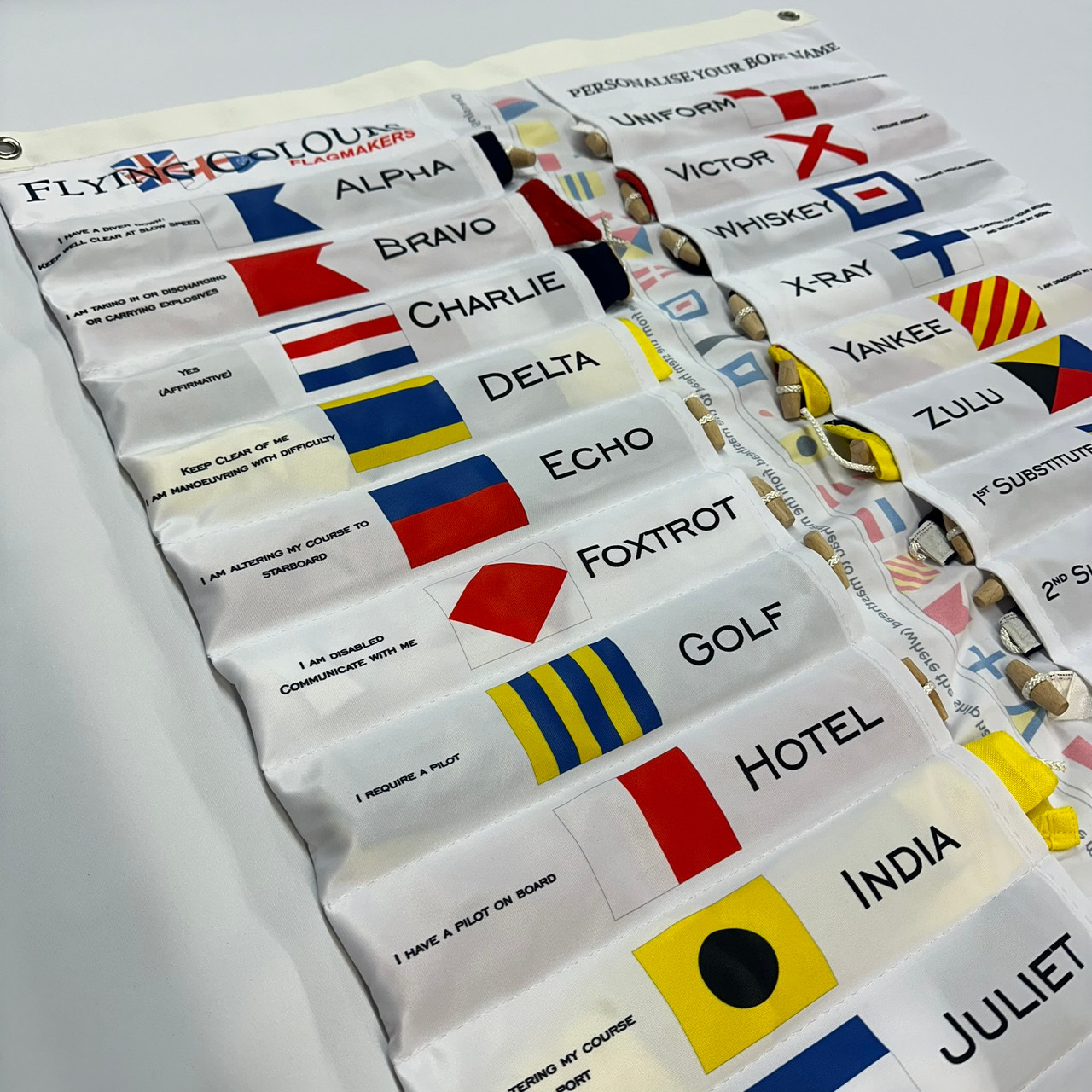 Buy Full set of 40 Signal Flags Online | Signal & Maritime Flags | 11 sizes