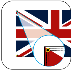 Eyelets in 4 corners - Flying Colours Flagmakers