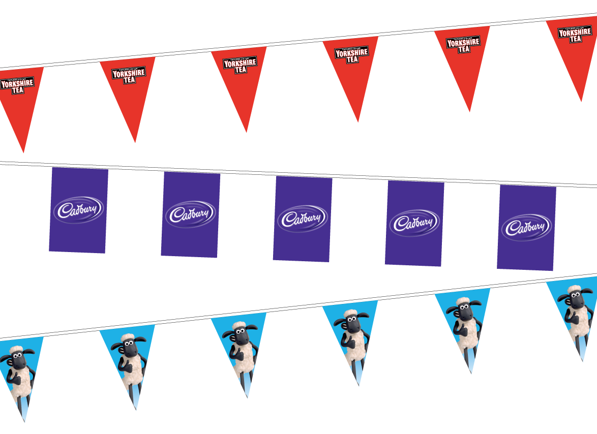 Buy Custom Printed Fabric Bunting Online | Fabric Bunting | Made in Britain