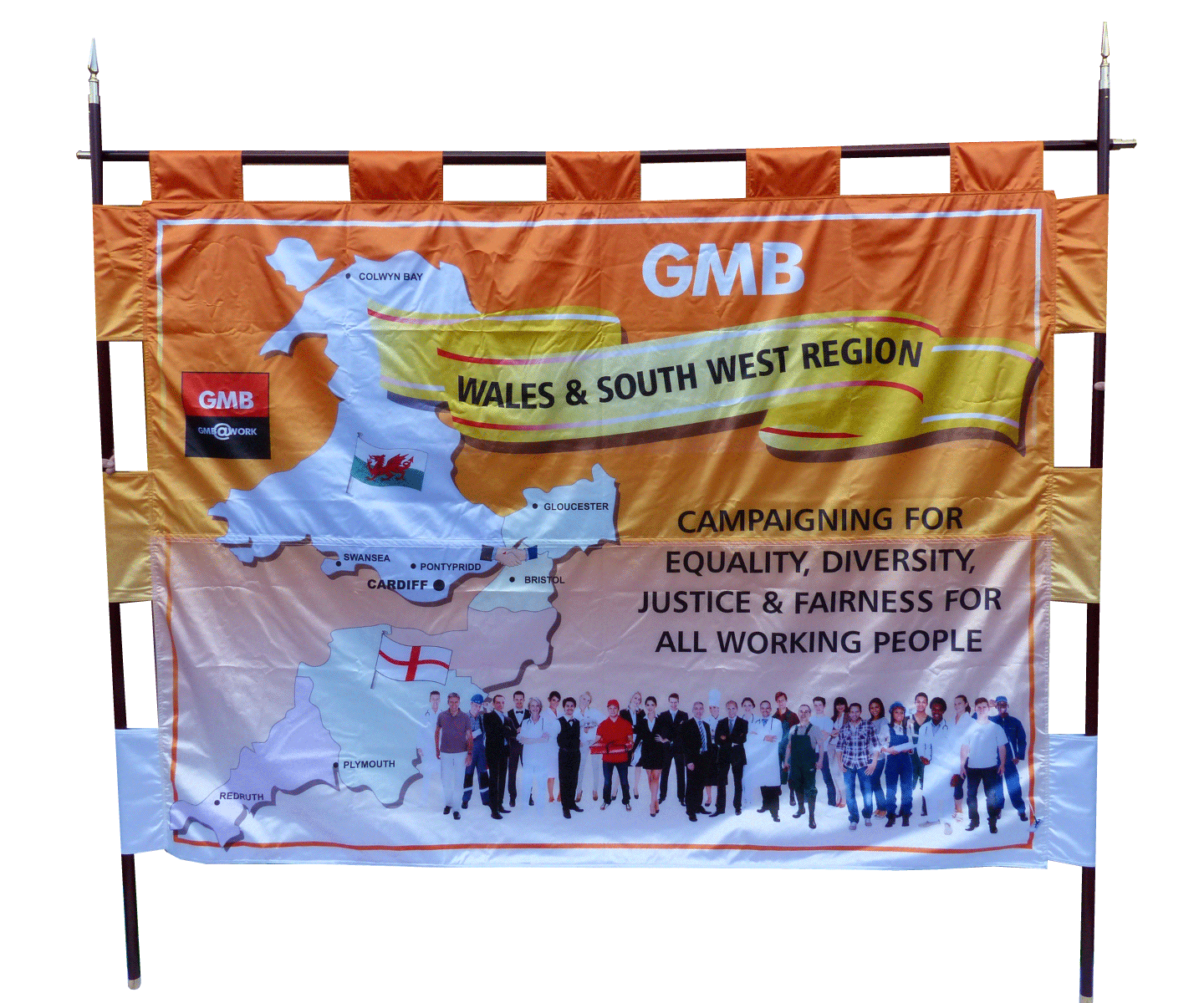 Trade Union Banners | High Quality | Made In the UK | GMB | TUC | Unite
