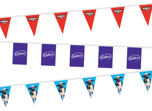 Custom Printed Card Bunting | From 3.45 per 10m | Made in Britain