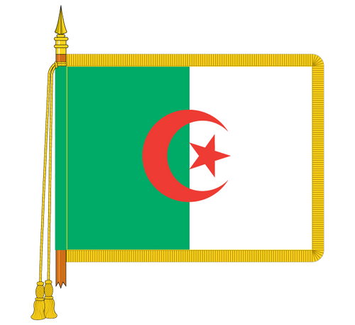 Buy Ceremonial Algeria Flag Online | High Quality | Handmade in The UK
