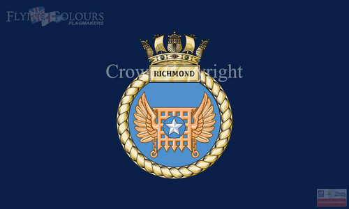 HMS Richmond Flag | Officially Licenced MoD Artwork Flags | Made in Britain