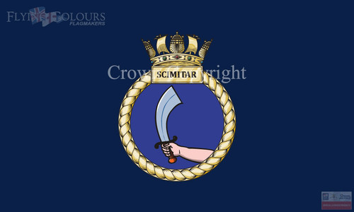 HMS Scimitar Flag | Officially Licenced MoD Artwork Flags | Made in Britain