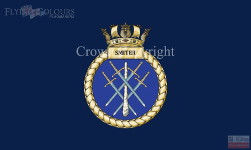 HMS Smiter Flag | Officially Licenced MoD Artwork Flags | Made in Britain