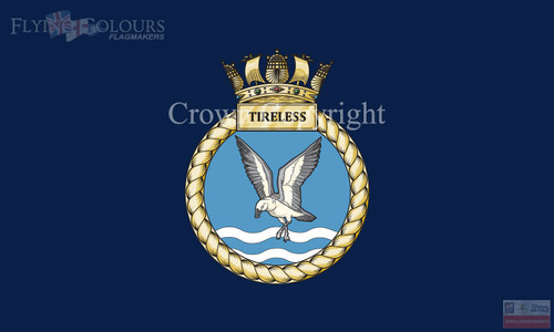 HMS Tireless Flag | Officially Licenced MoD Artwork Flags | Made in Britain