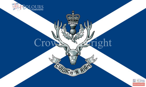 The Queens own Highlanders flag | Officially Licenced MoD Artwork Flags ...