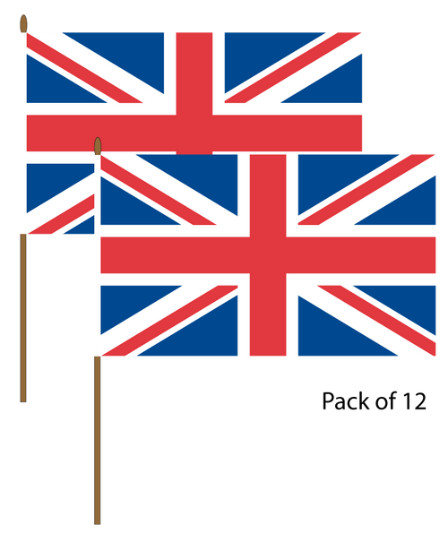 Union Hand Waving Flags