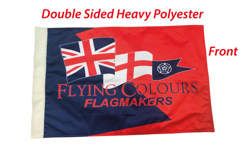 Double sided custom printed flags - Flying Colours Flagmakers