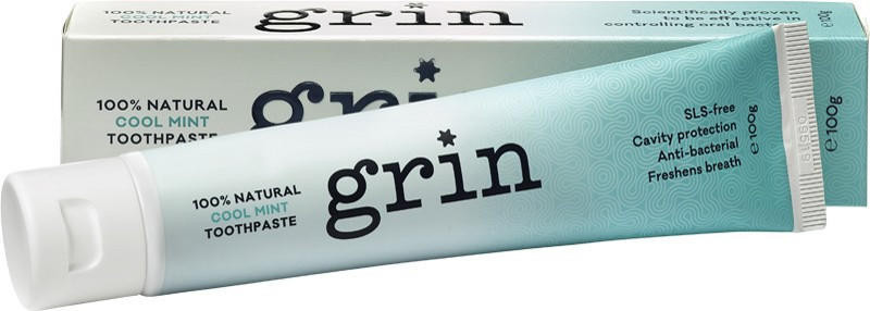 Grin Toothpaste Cool Mint 100G | Buy Organics Online