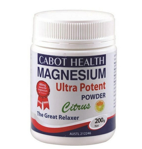 Shop Cabot Health Magnesium Ultra Potent Citrus Powder 200G
