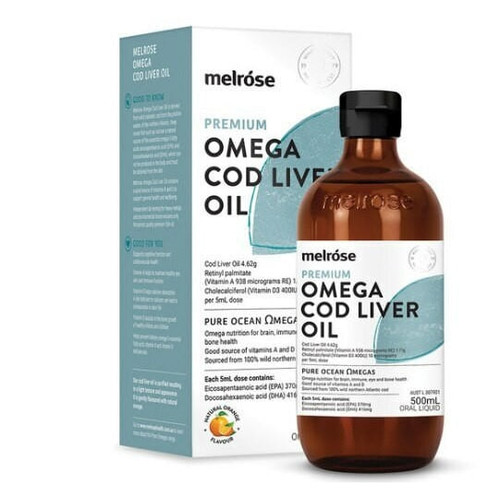 Melrose Cod Liver Oil 500ml | Buy Organics Online
