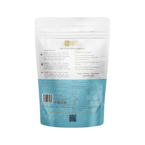 Brain Brawn Collagen Protein Unflavoured 300g - Buy Organics Online