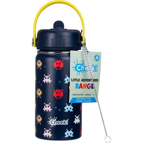 Cheeki Kids Bottle Insulated Arcade 400ml - Buy Organics Online