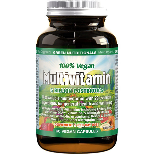 Green Nutritionals 100% Vegan Multivitamin Capsules - Buy Organics Online