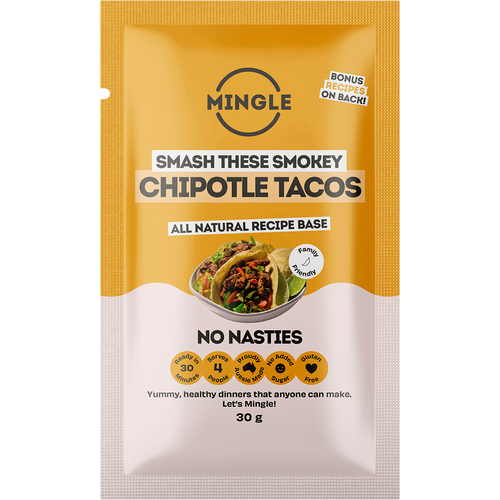 Mingle Smokey Chipotle Tacos All Natural Recipe Base 12x30g (Carton of 12)