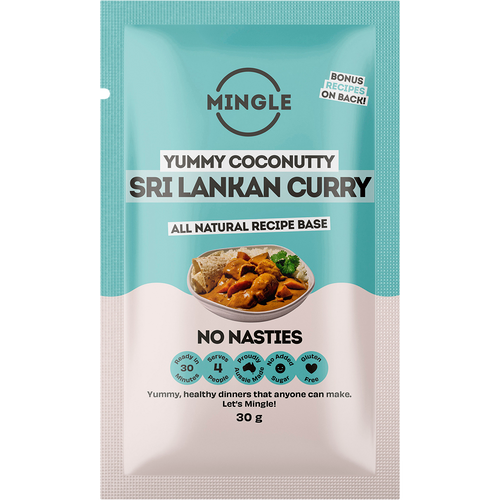 Mingle Sri Lankan Curry All Natural Recipe Base 12x30g (Carton of 12)