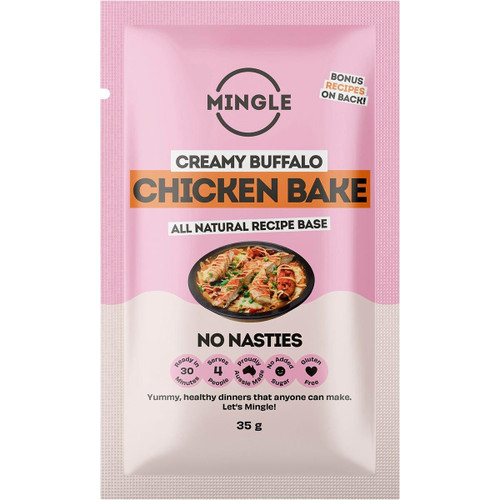 Mingle Buffalo Chicken Bake All Natural Recipe Base 12x35g (Carton of ...