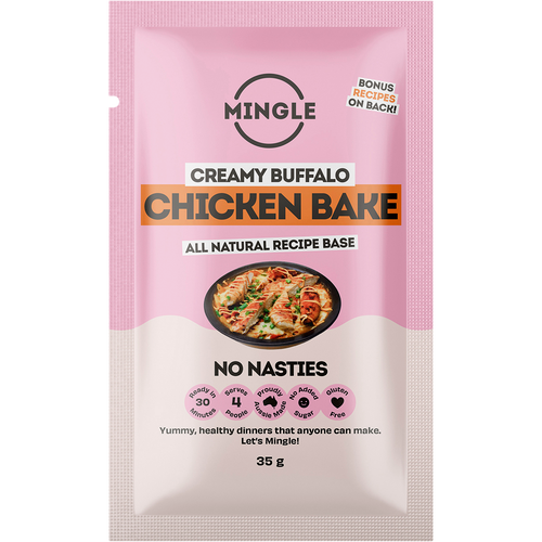 Mingle Buffalo Chicken Bake All Natural Recipe Base 12x35g (Carton of 12)
