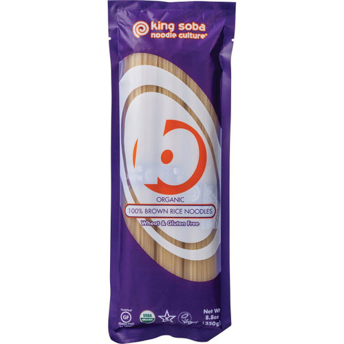 King Soba Organic 100% Brown Rice Noodles 250g - Buy Organics Online