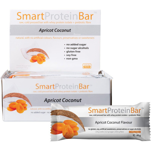 Smart Protein Bar Apricot Coconut Flavour Protein Bar 12 x 60g - Buy ...