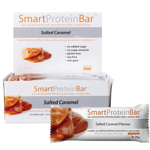 Smart Protein Bar Salted Caramel Flavour Protein Bar 12 x 60g - Buy ...