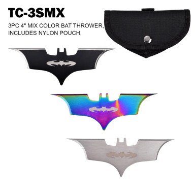 Shadow Wing 3-Piece Bat Thrower Set – Mixed Color Steel Blades