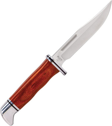 Buck 117 Heritage Brahma Fixed Blade Knife – Cocobolo Wood & Nickel Silver