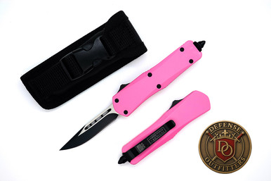 Smooth Operator Covert OTF Knife – Pink Handle, Black Drop Point ...
