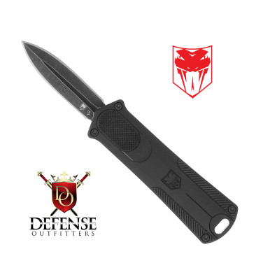 CobraTec OTF Automatic 952 Double Edge Black Knife