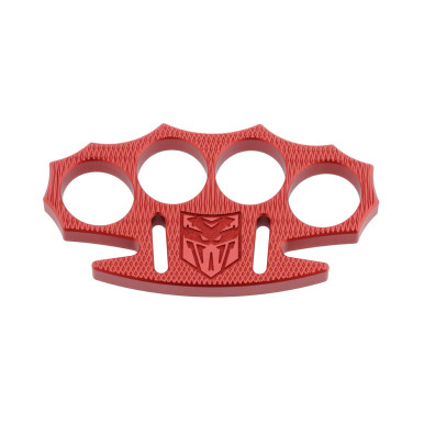 Cobratec Red Knurled CNC T6 Aluminum Lightweight Knuckles