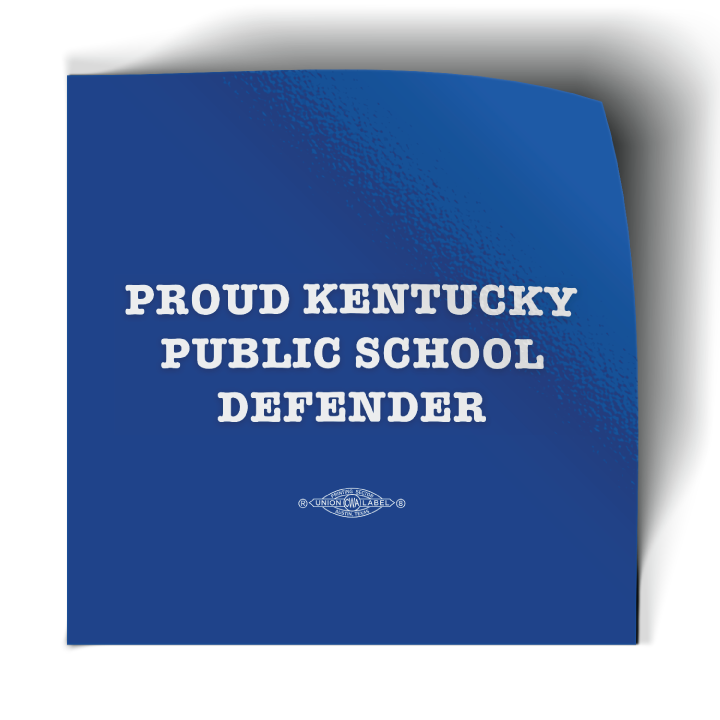Public School Defender - Text (4" x 4" Vinyl Sticker -- Pack of Two ...