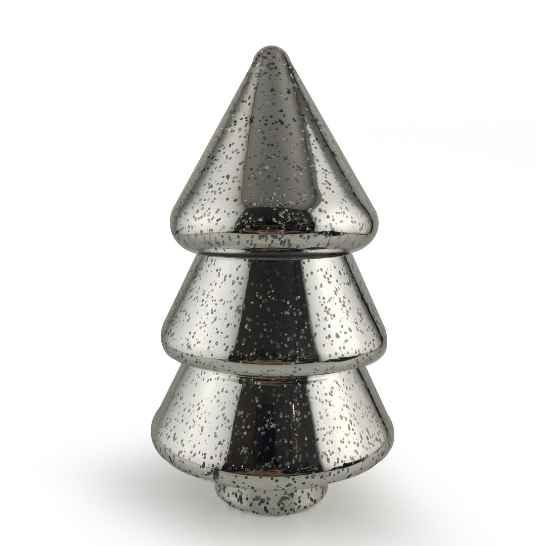 Christmas Tree LED Tea Light Holder - Silver - Wicked Earth