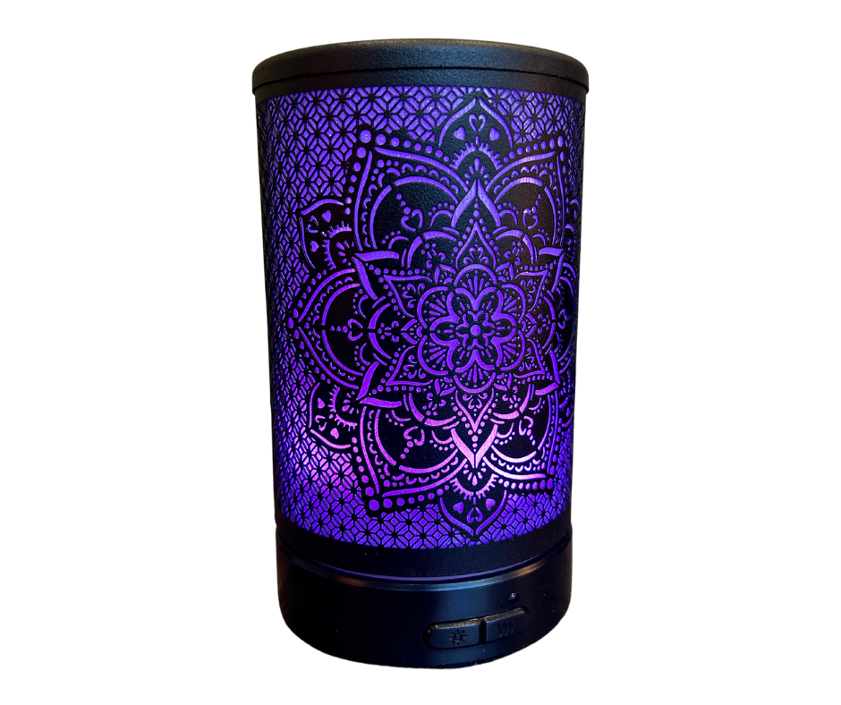 Black Mandala Ultrasonic Aroma Diffuser - Wicked Earth