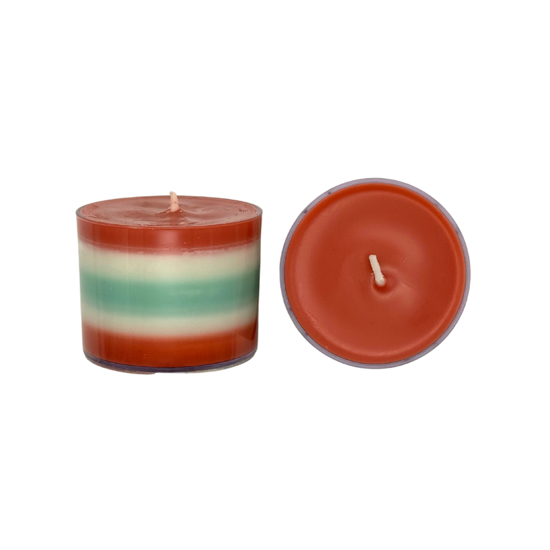 Candy Cane Large Christmas Tea Light - Wicked Earth
