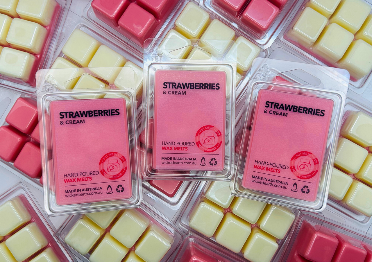 Strawberries & Cream Wax Melt - Wicked Earth